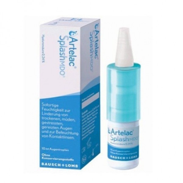 Artelac Splash Gotas Humectantes 0,2% Ácido Hialurónico 10ml - jotuncor.com