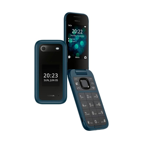 Nokia 2660 flip 4g blue / móvil 2.8" - jotuncor.com